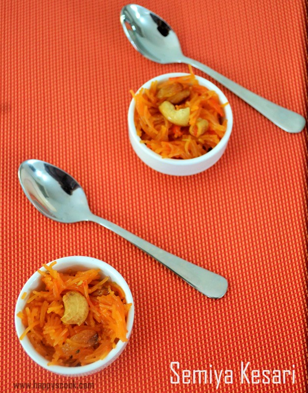 Semiya Kesari Recipe | Vermicelli Kesari | Kesari using Semiya ...