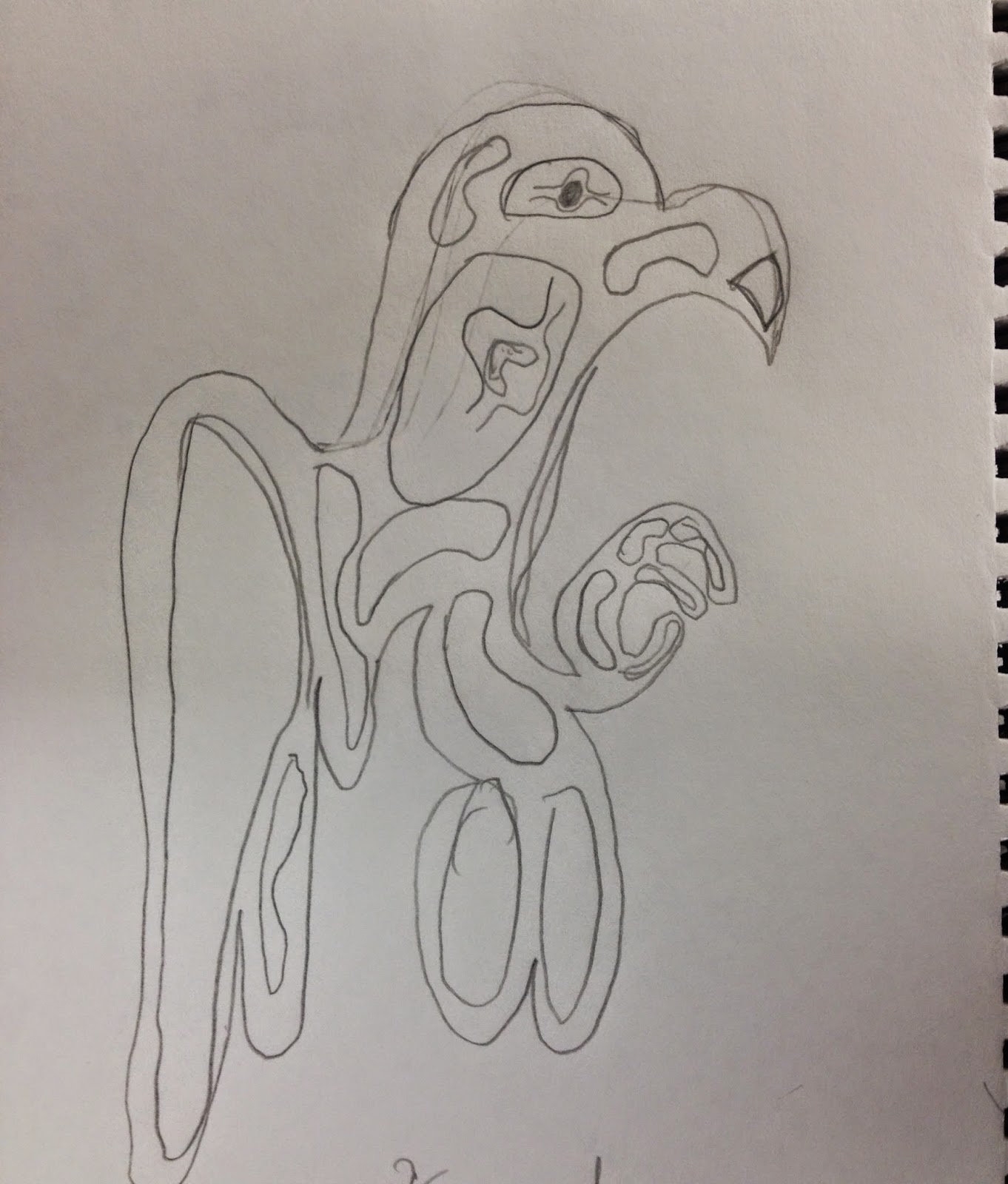 Seabury Pioneers: Native American line drawings