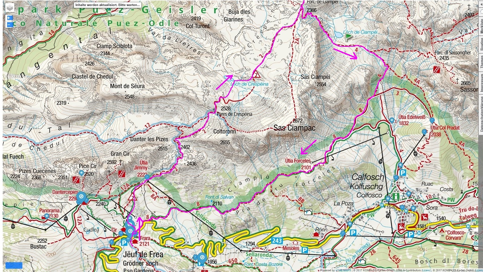 Montagna a tutta birra: Rifugio Puez, 2475 m - Col de Puez, 2724 m ...