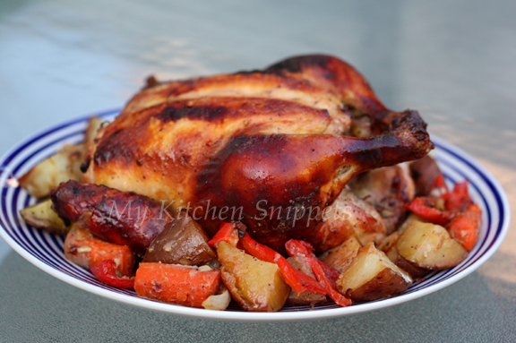 My Kitchen Snippets: Roast Chicken with Orange Mustard Glaze
