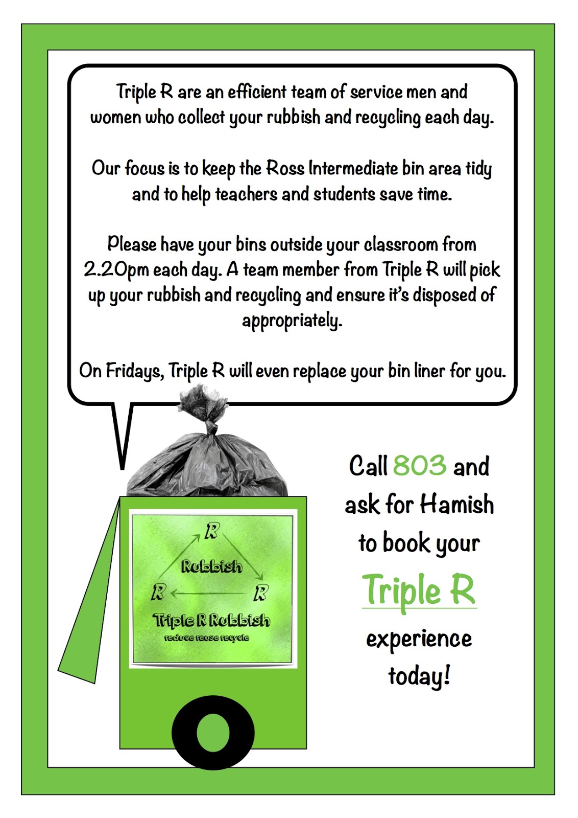 3dom: Triple R - Rubbish and Recycling Service