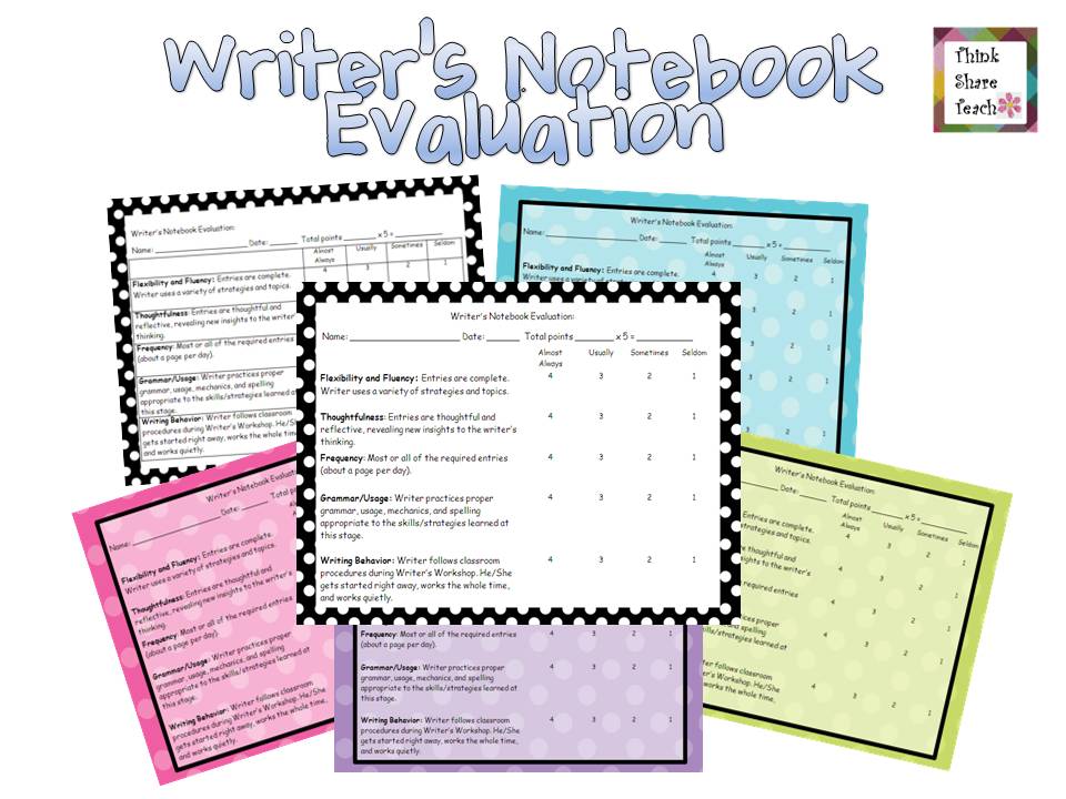 Think * Share * Teach: Assessment in the Writer's Workshop and a Freebie!