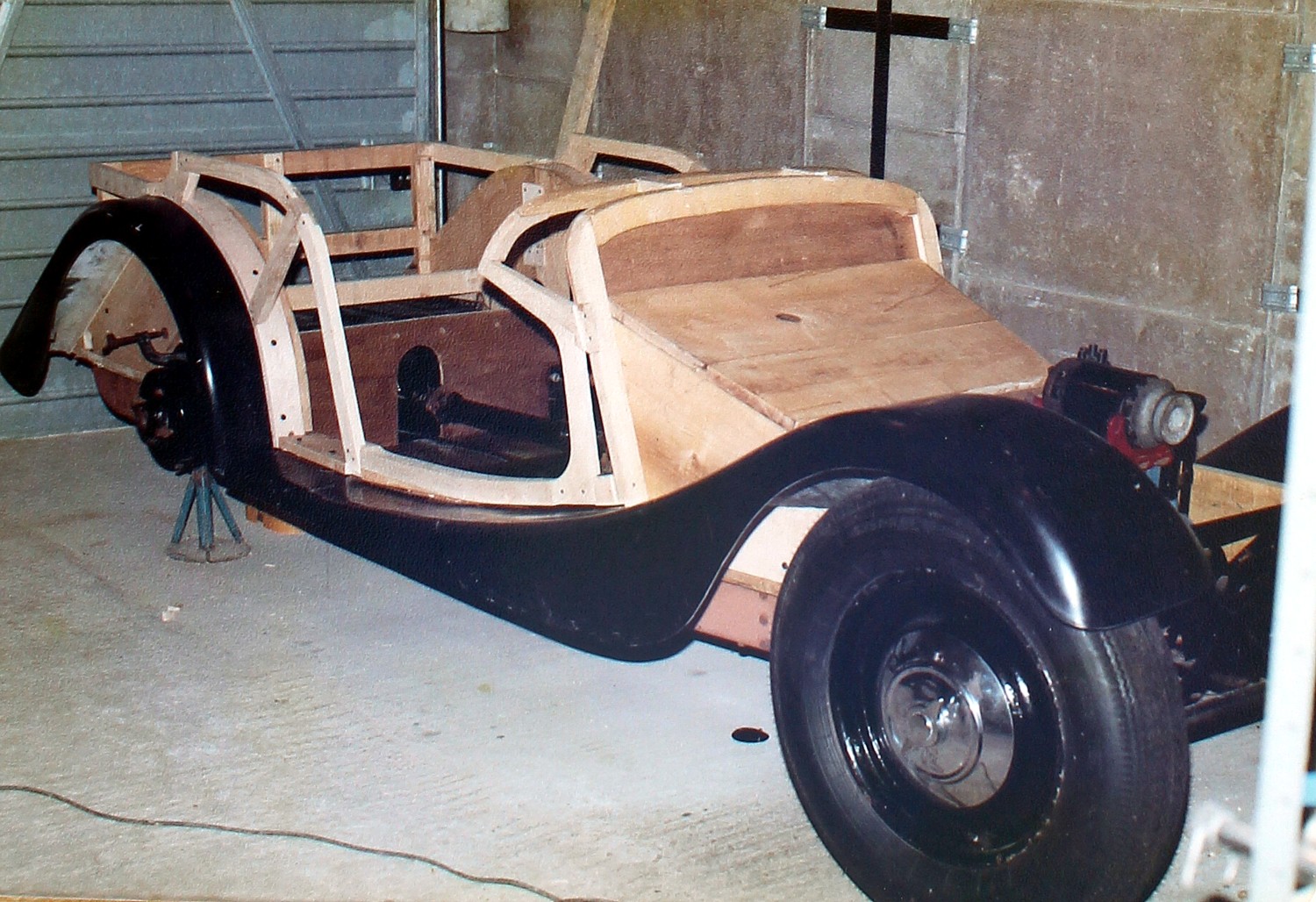 Morgan-FUA722: First Rebuild (circa 1980/81) - Ash Frame Making