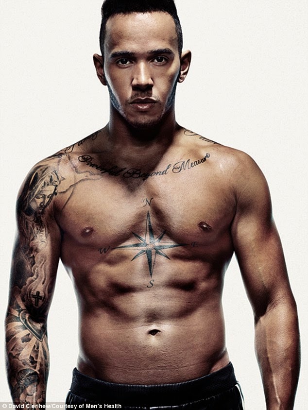 divaparrots weekly: LEWIS HAMILTON SHOWS OFF HIS ABS AND POSES ...