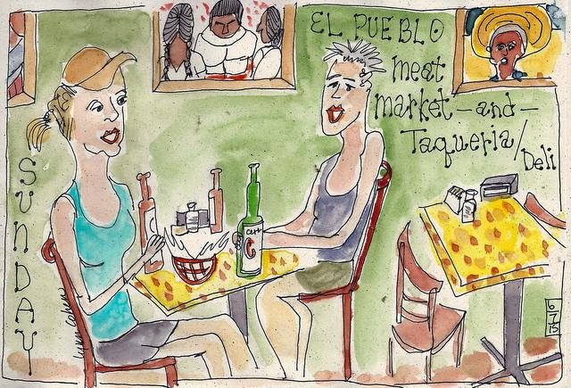 MY ART JOURNAL: EDJ From My Imagination #3-#9, Drawing In Public Places ...