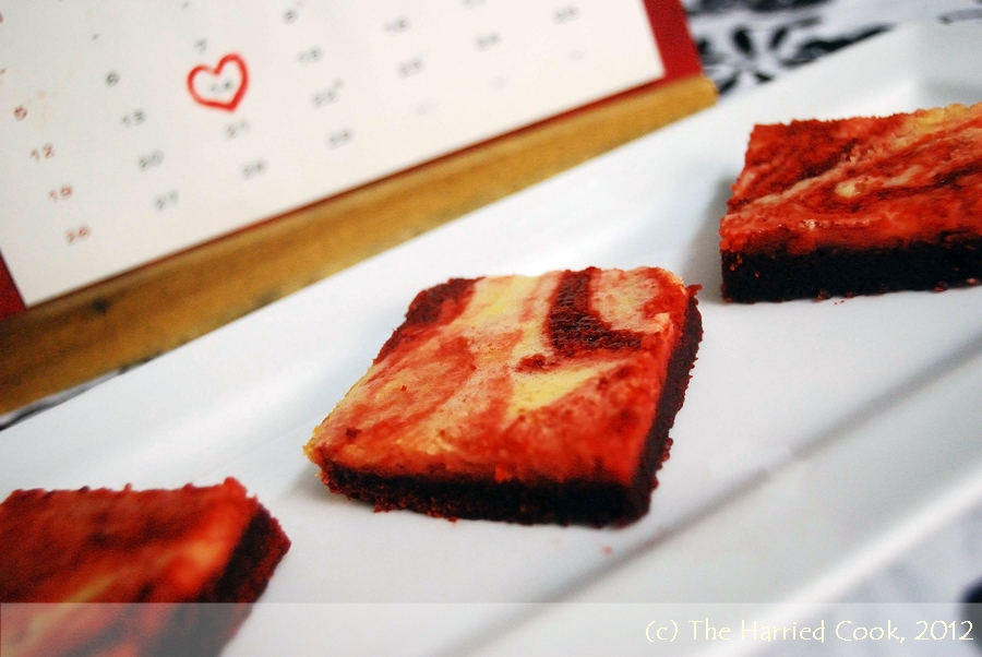 The Harried Cook: Red Velvet Brownie Bites