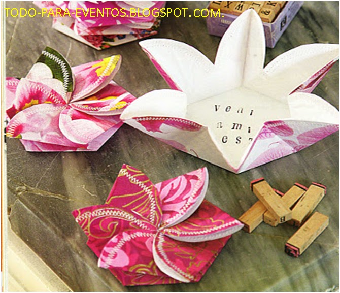 Moldes para armar flor de invitación - Imagui