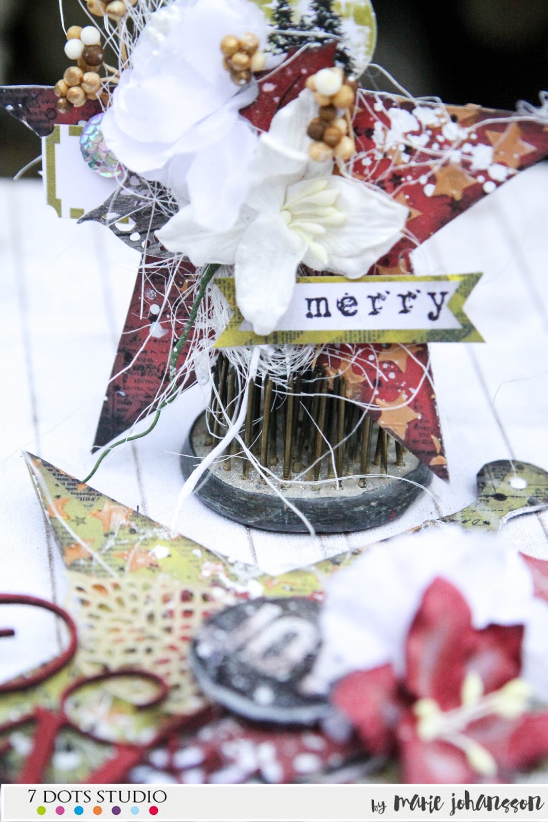 Create without limits: Yuletide Star Ornaments - 7 Dots Studio Design Team