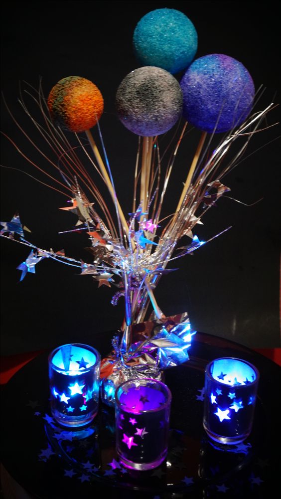That's My Story....: Space Wedding : Planet Centerpieces