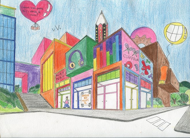 Technique - Perspective conique à deux points de fuite