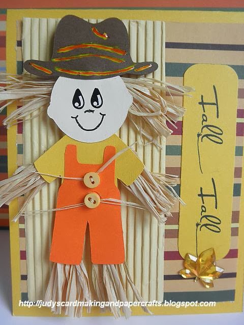Judy's Handmade Creations: Fall Scarecrow card!