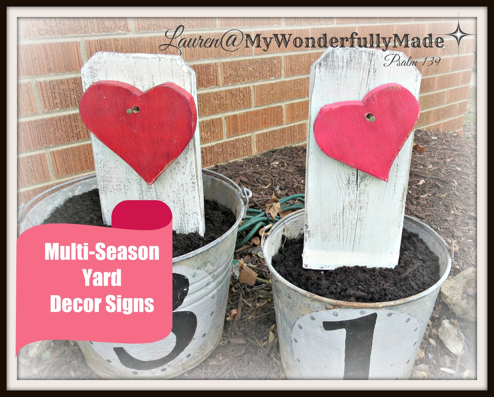 "Wonderfully Made": Multi-Season Yard Decor Signs