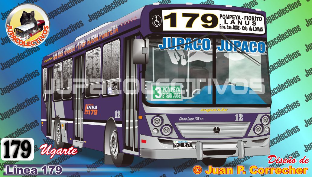 Recorrido de la LINEA 179 del Gran Buenos Aires