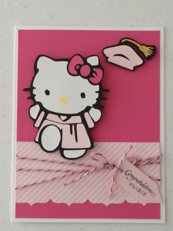 Sew Sweet N Crafty: Hello Kitty Graduation Card