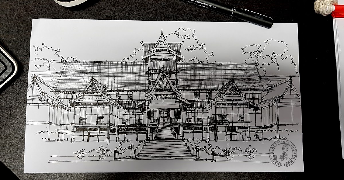 Unforgettable Art: Urban sketch : Muzium Istana Budaya Melaka