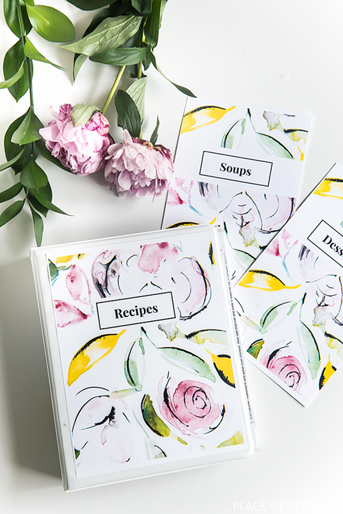 IHeart Organizing: UHeart Organizing: Free Recipe Binder Printables