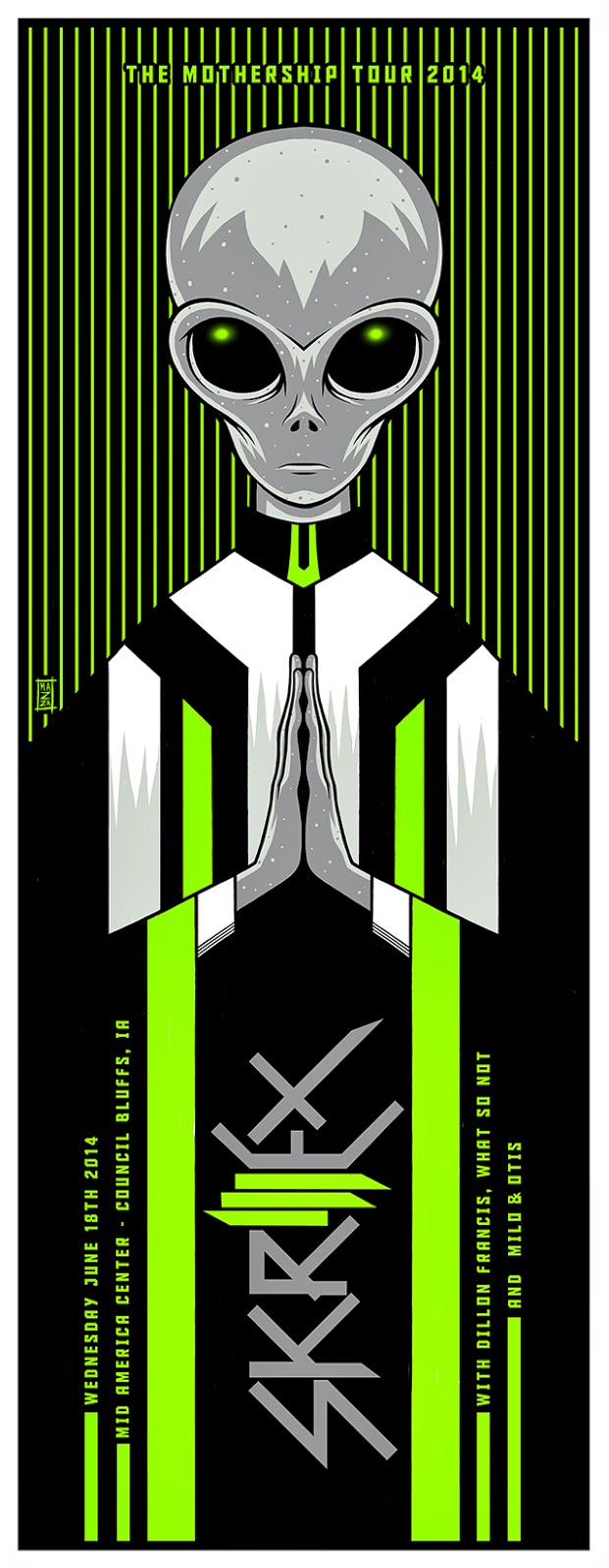 INSIDE THE ROCK POSTER FRAME BLOG: Jim Mazza Skrillex, Sleepy Sun ...