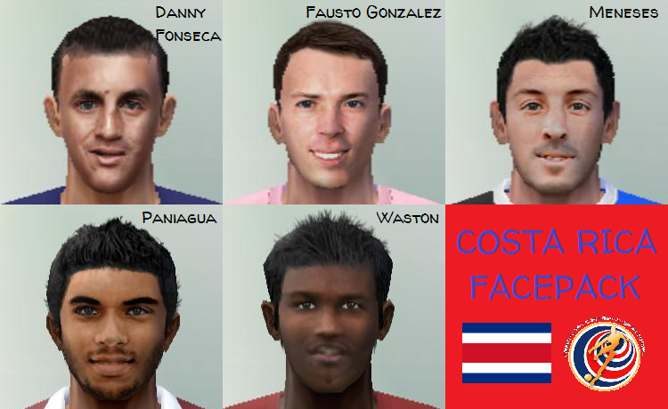 Faces PES 6: Costa Rica Facepack