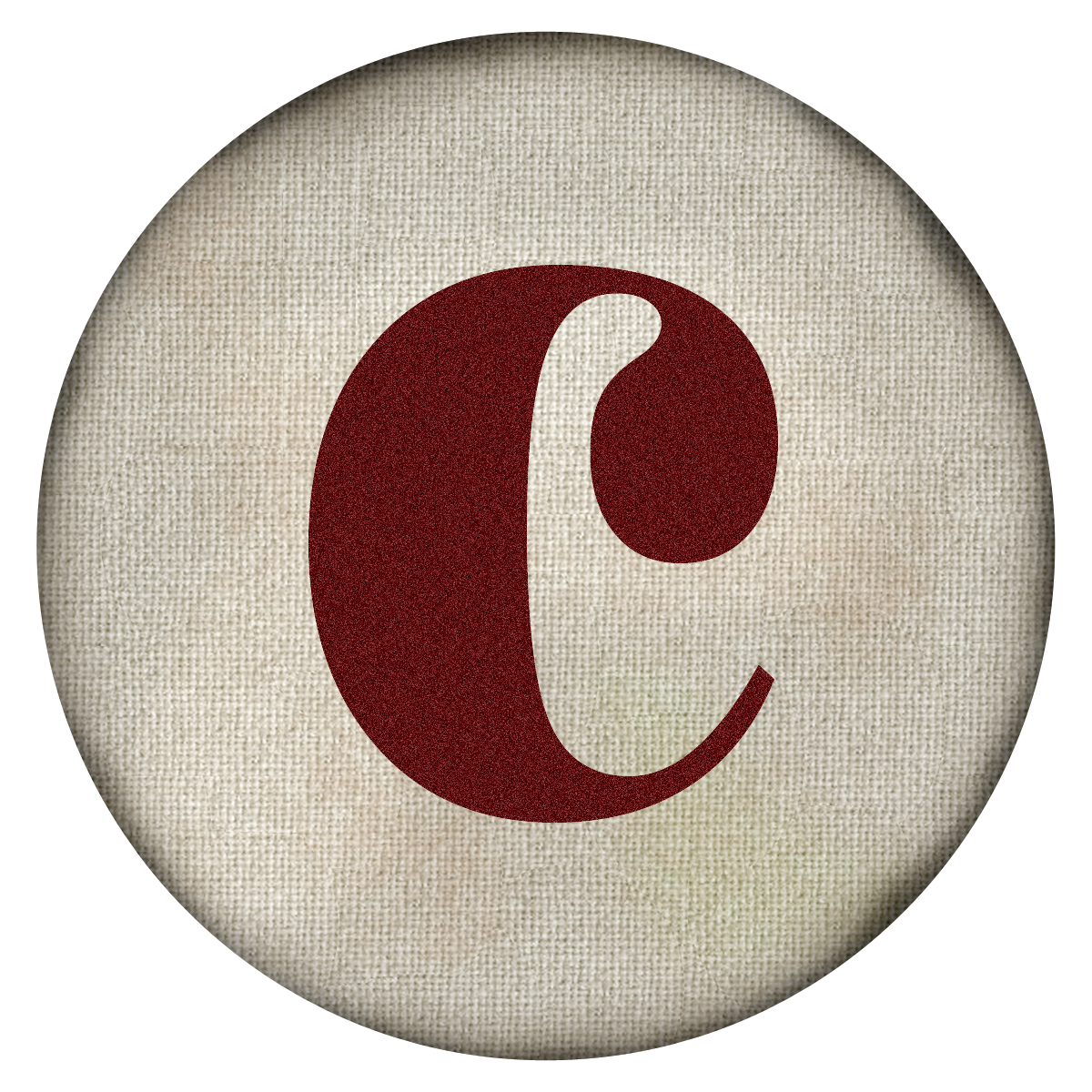 GRANNY ENCHANTED'S BLOG: Free Lower Case Red on Round Linen Digi ...