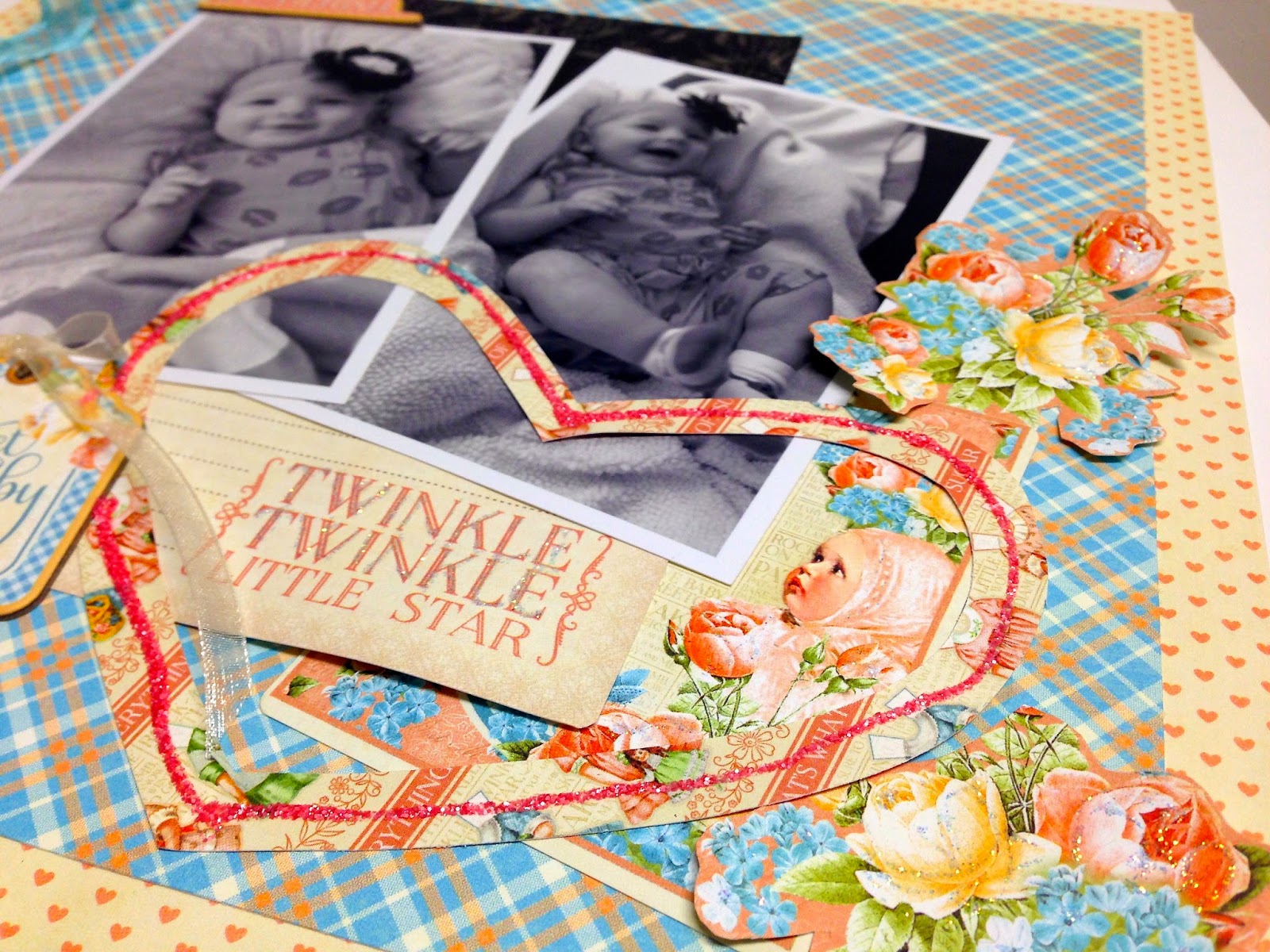 FotoBella: Precious Baby Layout with Graphic 45 Precious Memories ...