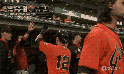 GIFY World: Self High Five Funny GIF Image