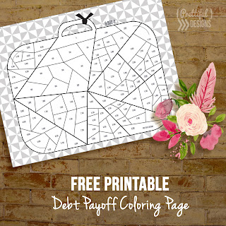 Prettiful Designs: Debt Payoff Coloring Pages - FREE Printable