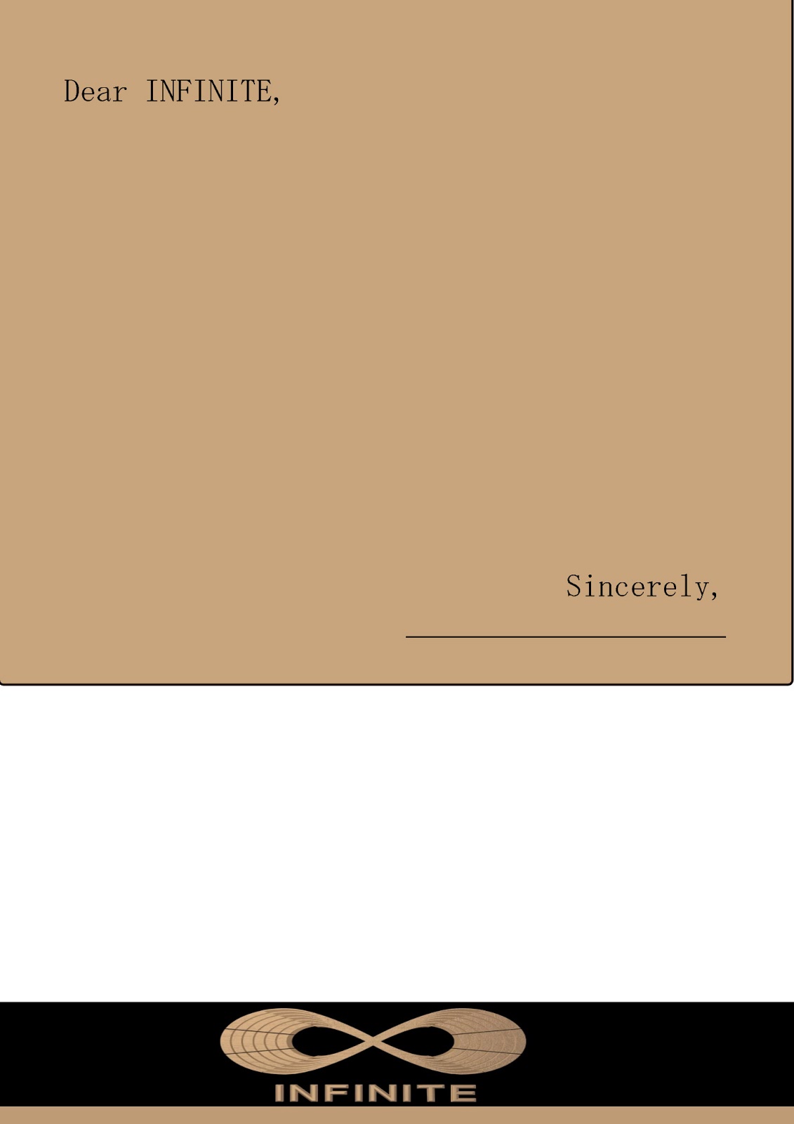 FAIRZHY: [Project] Dear Infinite - Letter from Indonesian Inspirit