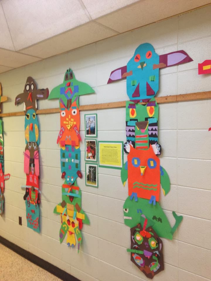 Into The Woods Road Art Studio: Third Grade Totem Poles