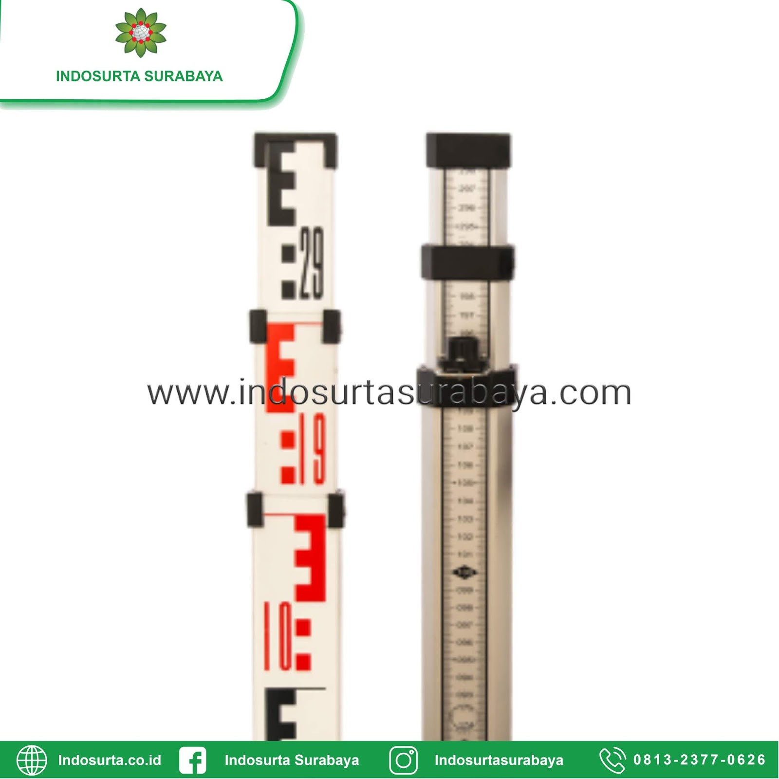 Jual Rambu Ukur/ Bak Ukur Berbagai Ukuran dan Perlengkapan Survei Lainnya