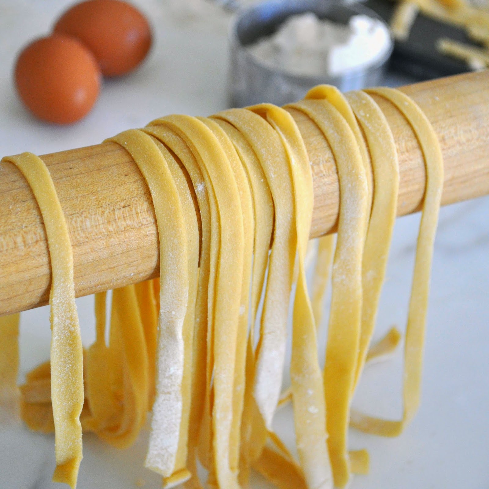 Cooking with Manuela: Fresh Handmade Egg Tagliatelle Pasta