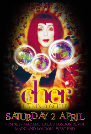 London City: Cher in Concert, Saturday 2nd April