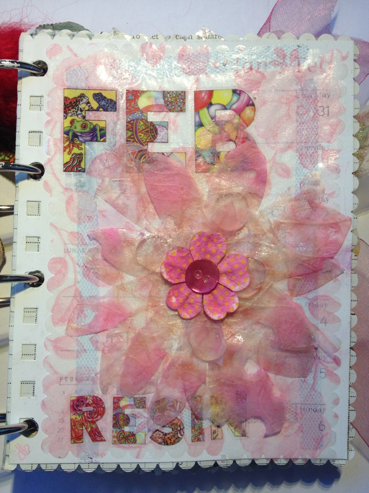 altered book studio.....: Altered Book - Flower Techniques