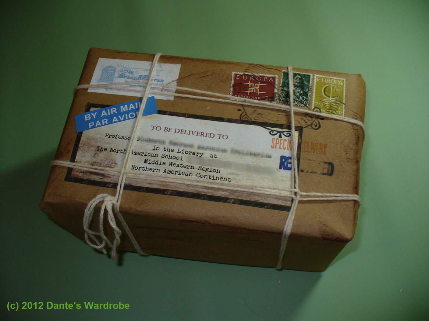 Dante's Wardrobe: Real Post Packages for Imaginary Wizards: Second of Four