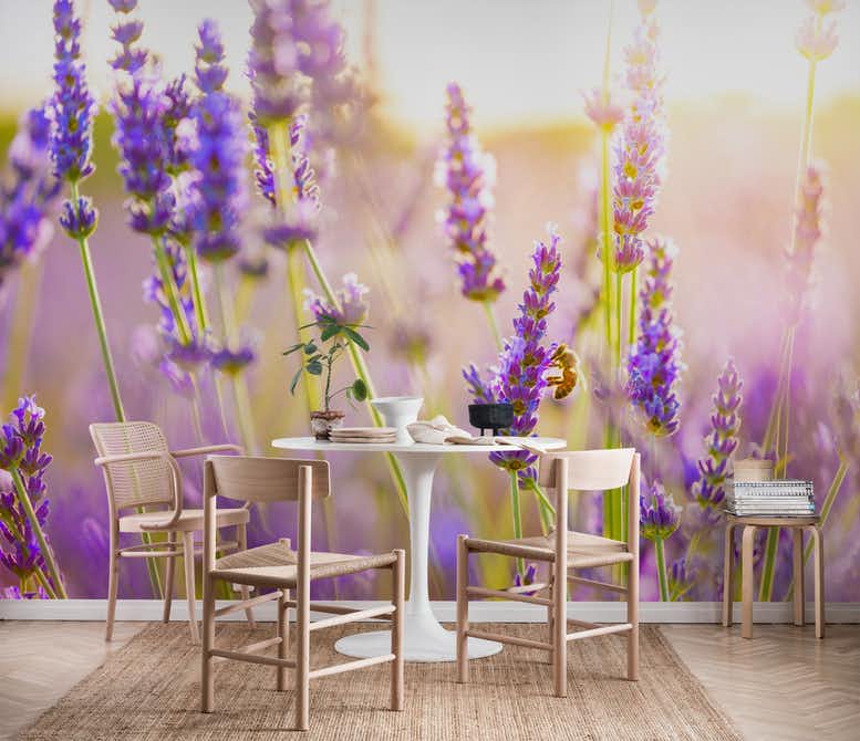 Cinci modele de fototapet cu lavanda, in trend in anul 2019
