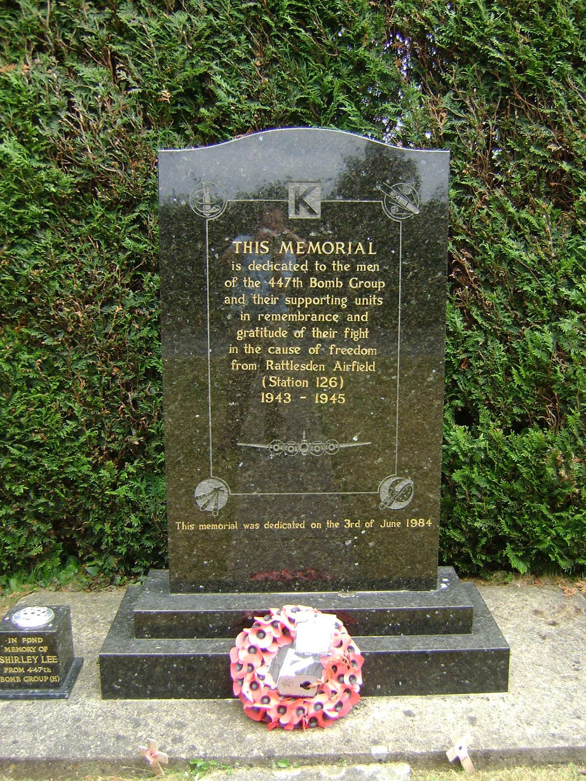 American Memorials in Norfolk & Suffolk: Rattlesden: Airfield