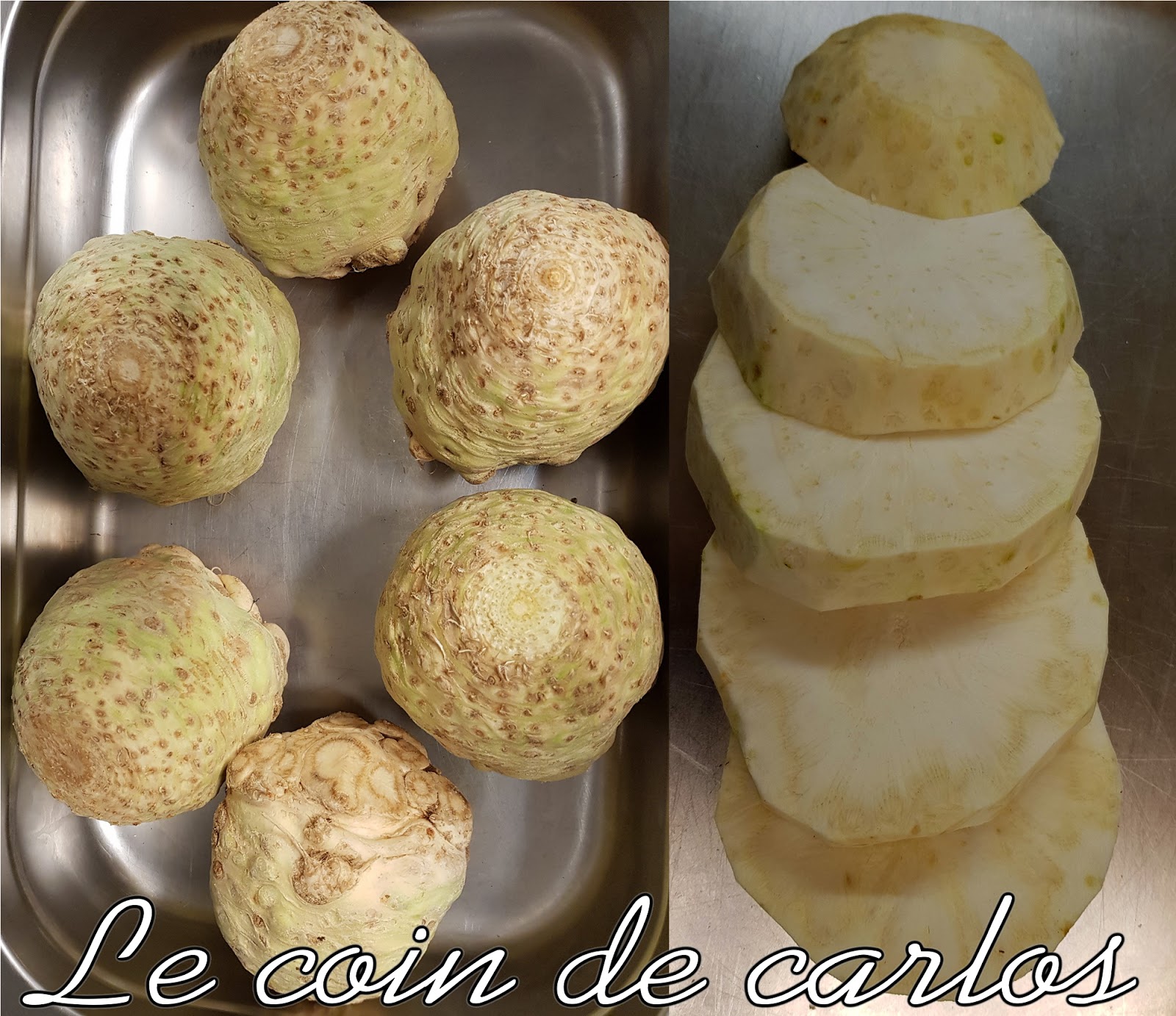 Le coin de Carlos: Tranche de céleri-rave au basilic