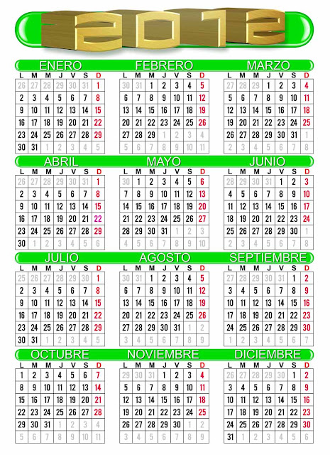 Recursos Graficos Chapines: calendarios plantillas 2012 eps ai psd