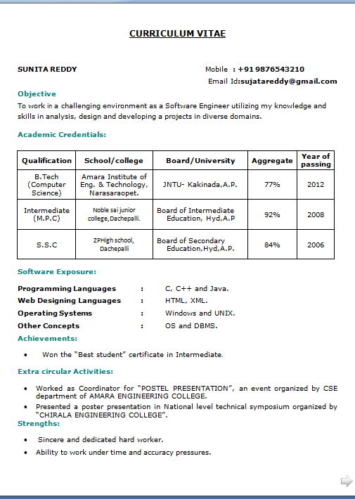 shaadi biodata format - Resume