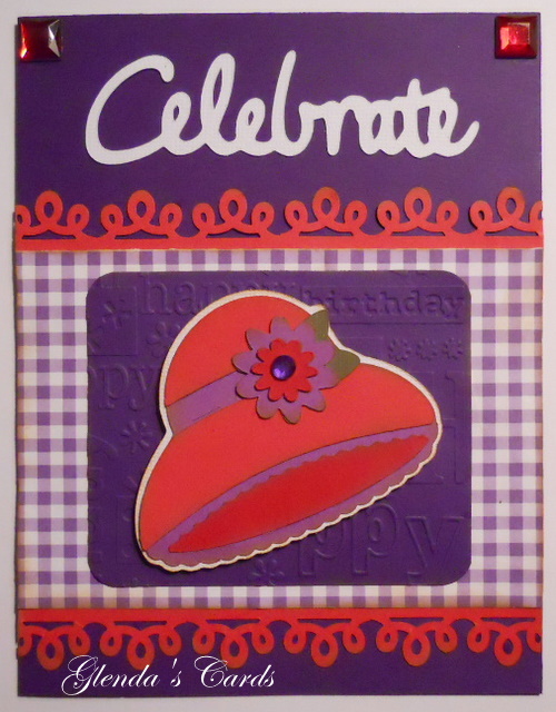 Glenda's Cards: Birthday Card for a Red Hat Lady