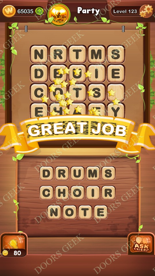 Word Bright Level 123 Answers ~ Doors Geek