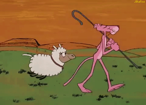 La Pantera Rosa GIF: La Pantera Rosa Granjero