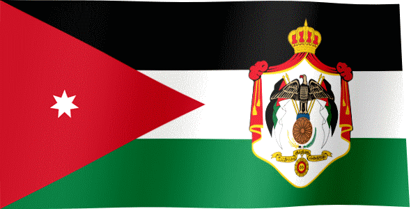 Flag of Jordan (GIF) - All Waving Flags