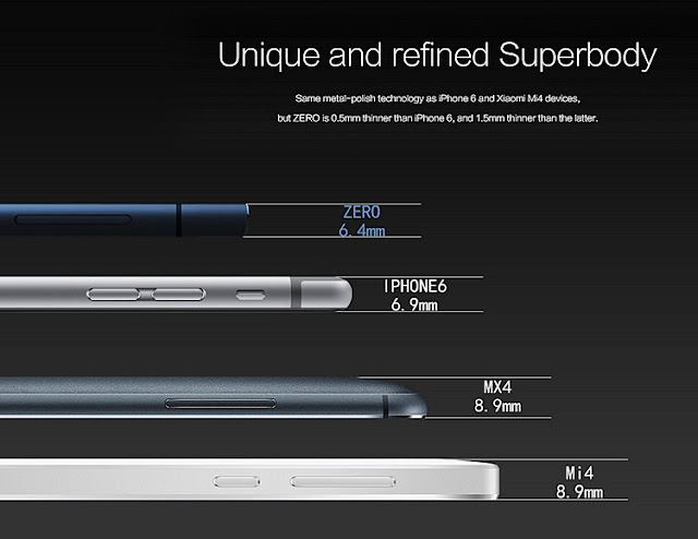 Smartphone and iPhone comparison evaluation: UMI ZERO Reviews: The World Slimmest Smartphone