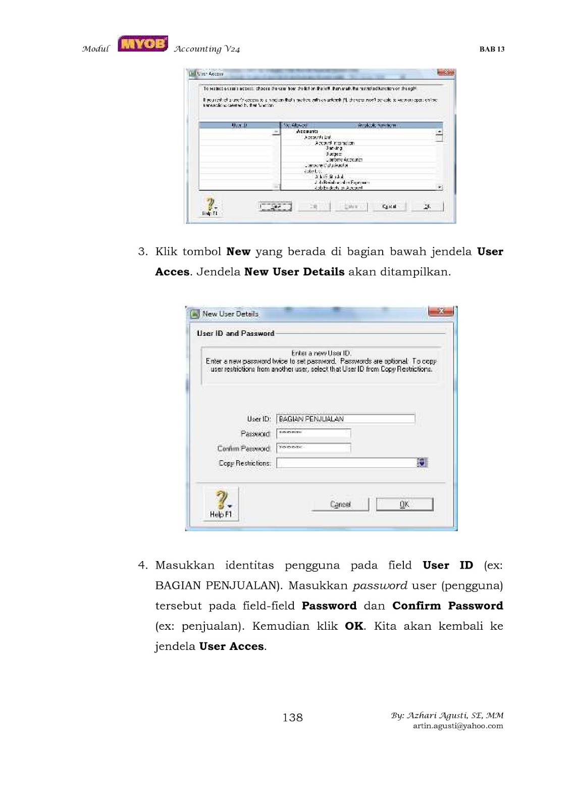 Modul MYOB Acc 13