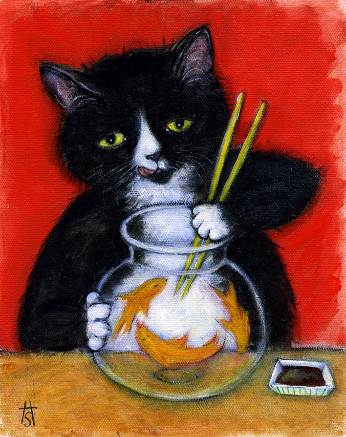 Artist who Depicts Cats like Us - Miriam Schulman | Artist Business ...