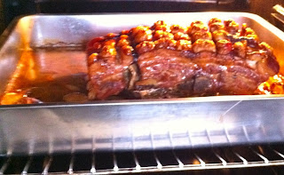 musings & rants of a reluctant chef: Roasted Pork Belly -- Ribbe in ...