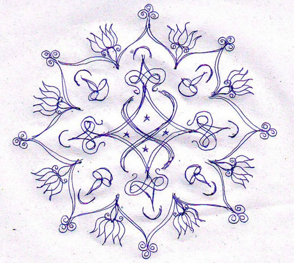 SARAPANDIAN DIRECTORY: RICE FLOUR 'MAA KOLAM' FOR SPECIAL OCCASION