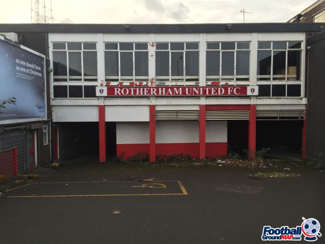 The Rainham End.: Millmoor - Rotherham United