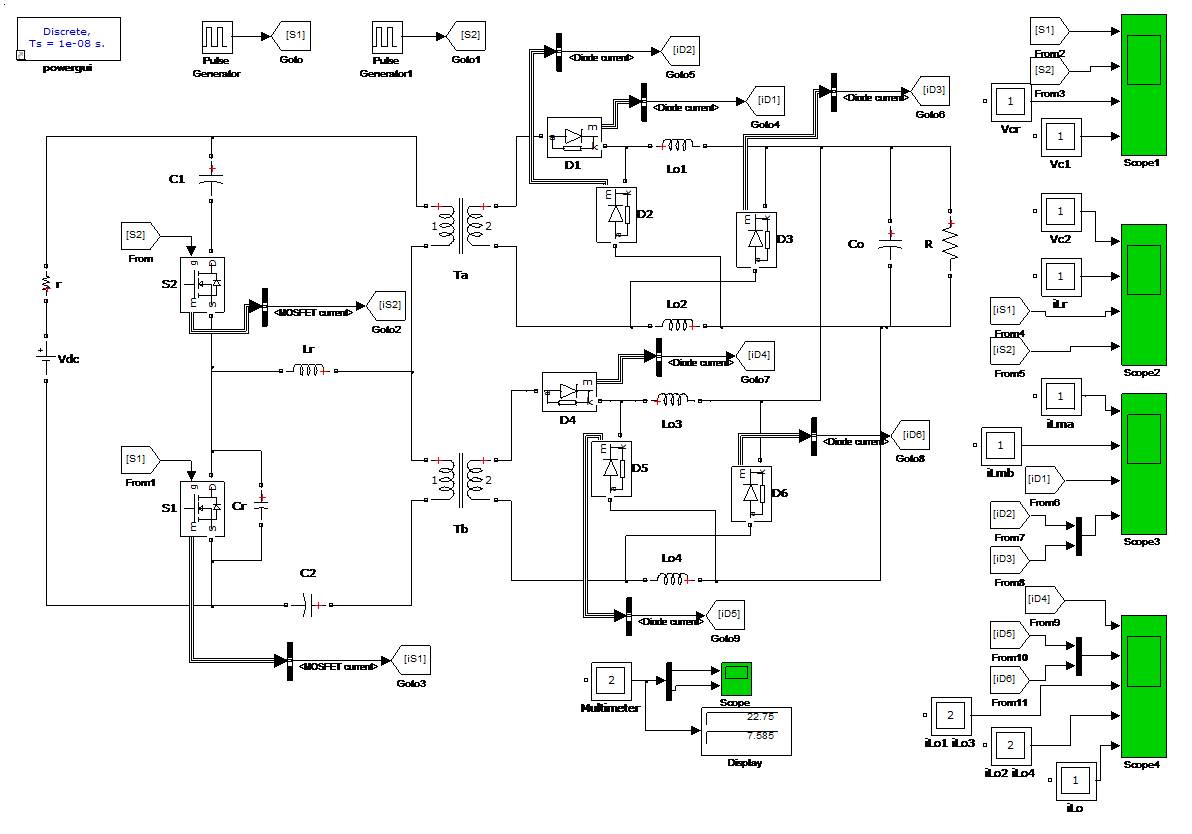 MATLAB Electrical IEEE +917207560923: A Dual-Transformer Active-Clamp ...