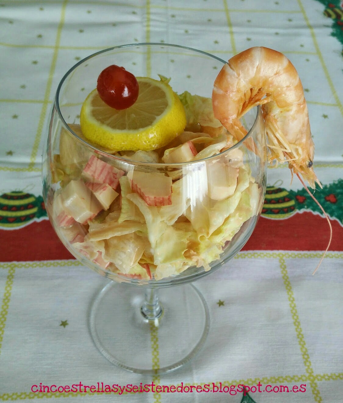Cinco estrellas y seis tenedores: Cocktail de frutos del mar